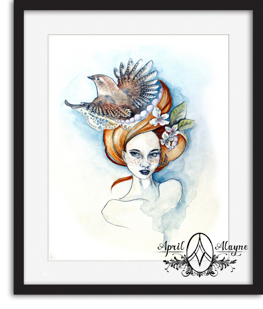 Ginger Wren 8.5x11in Fine Art Print – Artistry of April Alayne