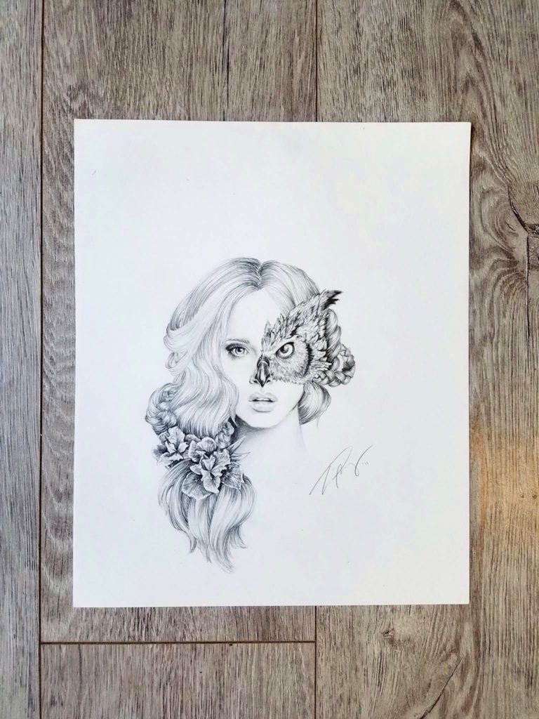 SOLD “Iris” by April Alayne ORIGINAL GRAPHITE DRAWING – Artistry of ...